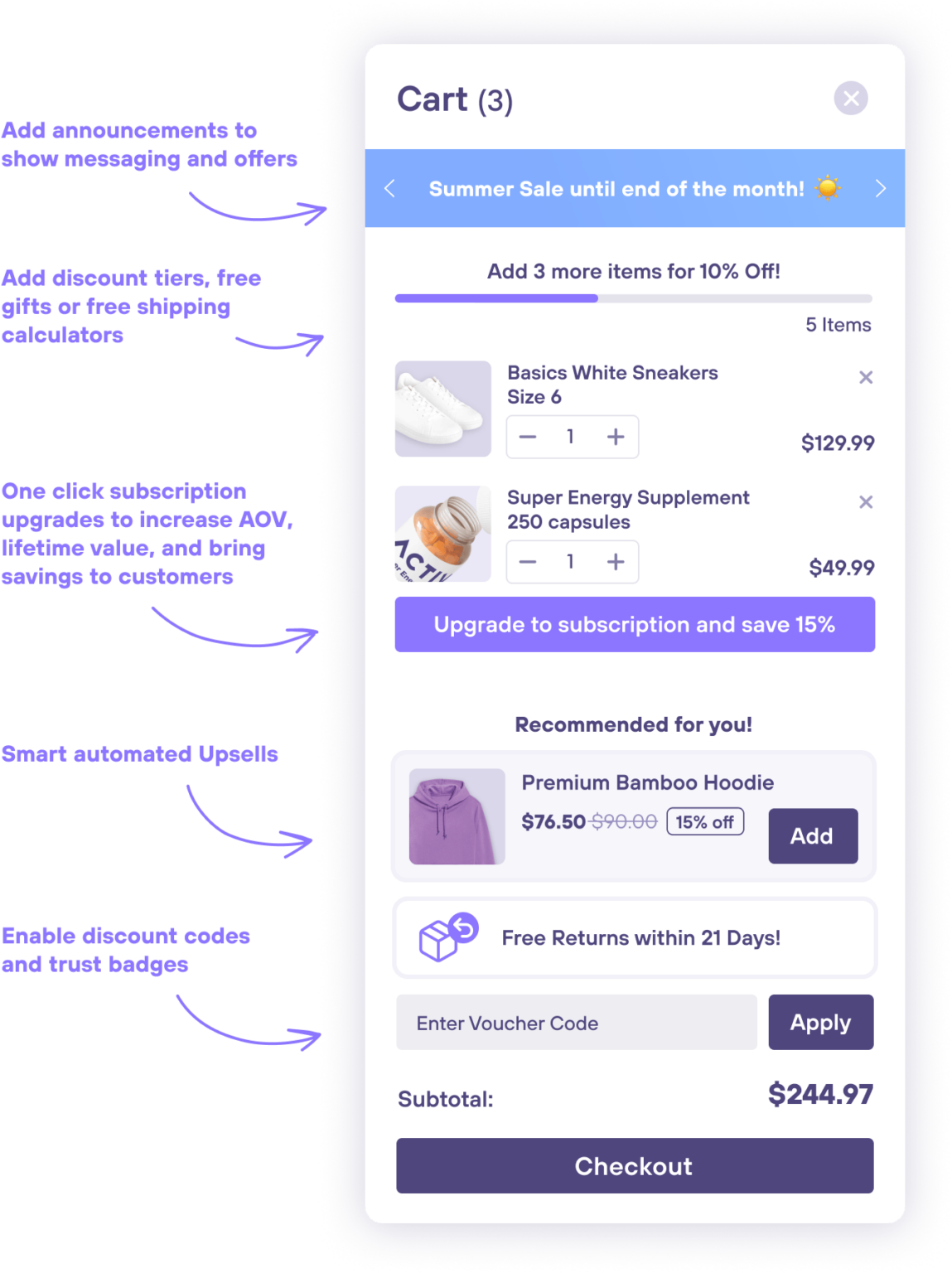 Cart Upsell for Shopify | AMP