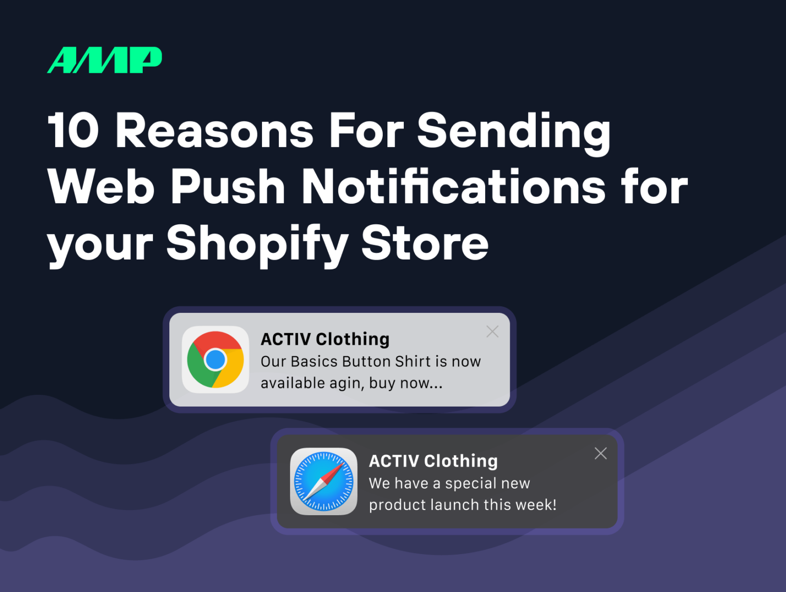 10 Reasons For Sending Web Push Notifications for your Shopify Store - AMP